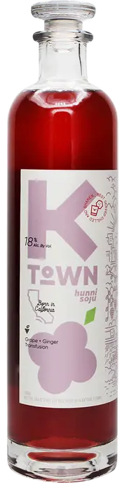 K Town Soju Hunni Transfusion Grape & Ginger 750ml - SaratogaWine.com